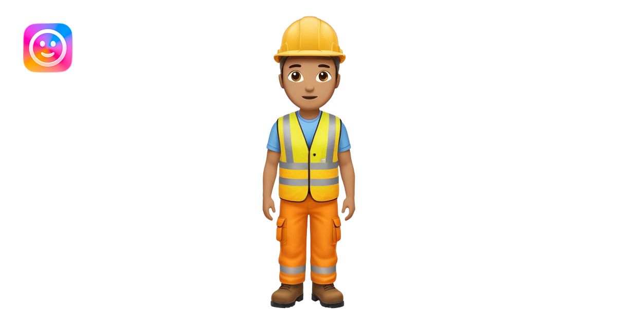 safety manager standing full body emoji | AI Emoji Generator