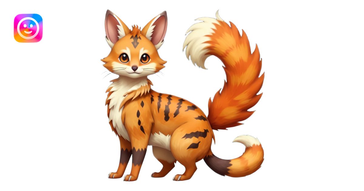 realistic ember-rust copper fur molten with glowing magma seams and ...