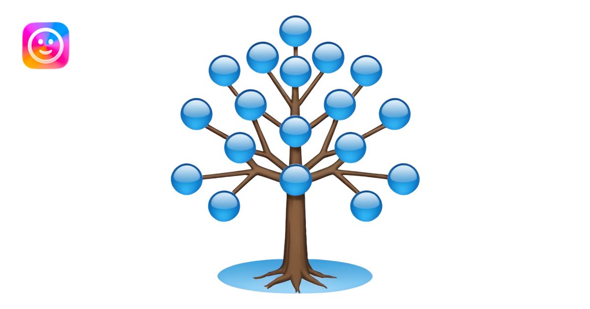 connected nodes forming a simple tree diagram emoji | AI Emoji Generator