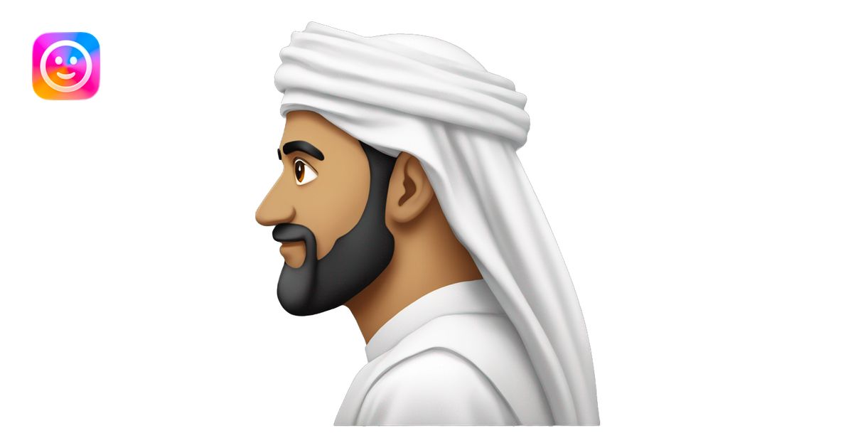 sheikh tamim side profile emoji | AI Emoji Generator