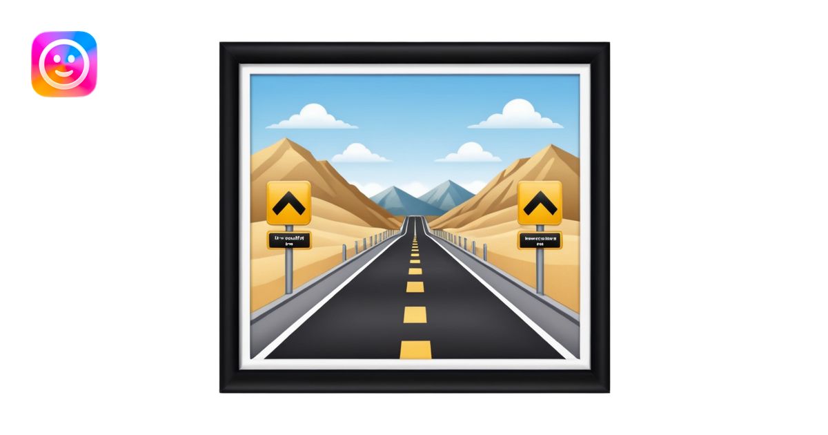 a border crossing between two countries emoji | AI Emoji Generator