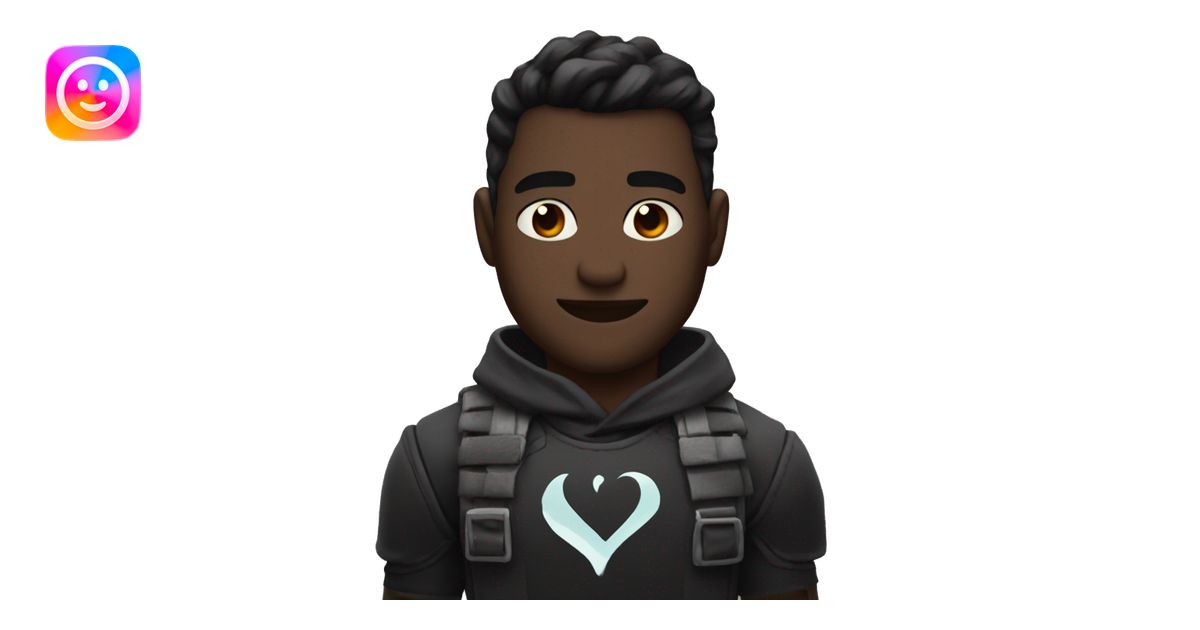 black heart with valorant emoji | AI Emoji Generator