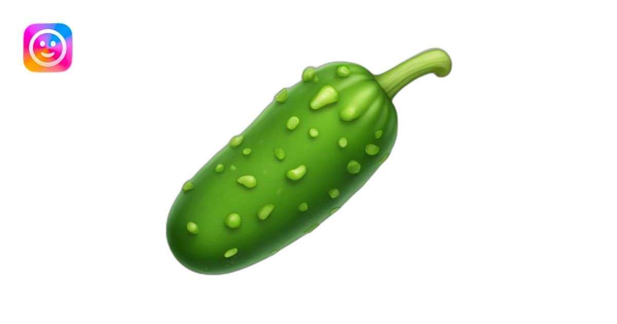 green-pickle emoji | AI Emoji Generator