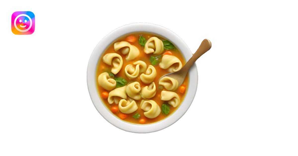 Tortellini soup emoji | AI Emoji Generator