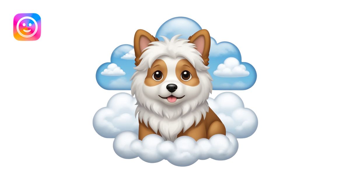 dog in the sky emoji | AI Emoji Generator