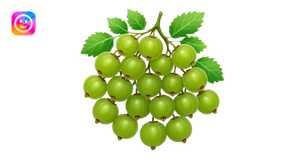 gooseberries in bunch emoji | AI Emoji Generator