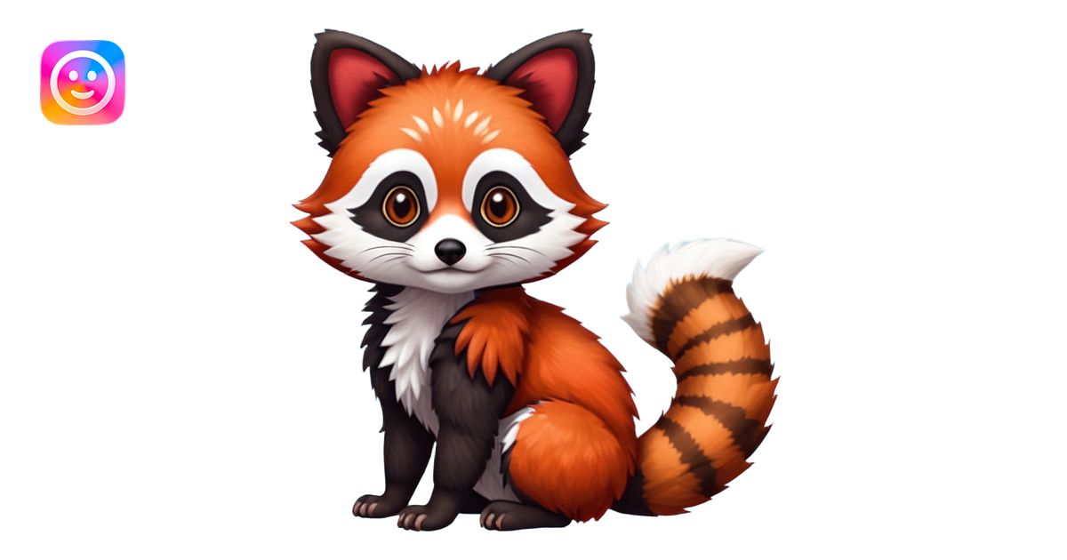 Realistic furry fuzzy scaly 4-legged quadrupedal Red-Panda-Munchkin ...