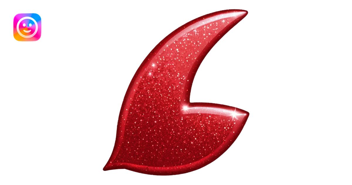 red glitter mark check emoji | AI Emoji Generator