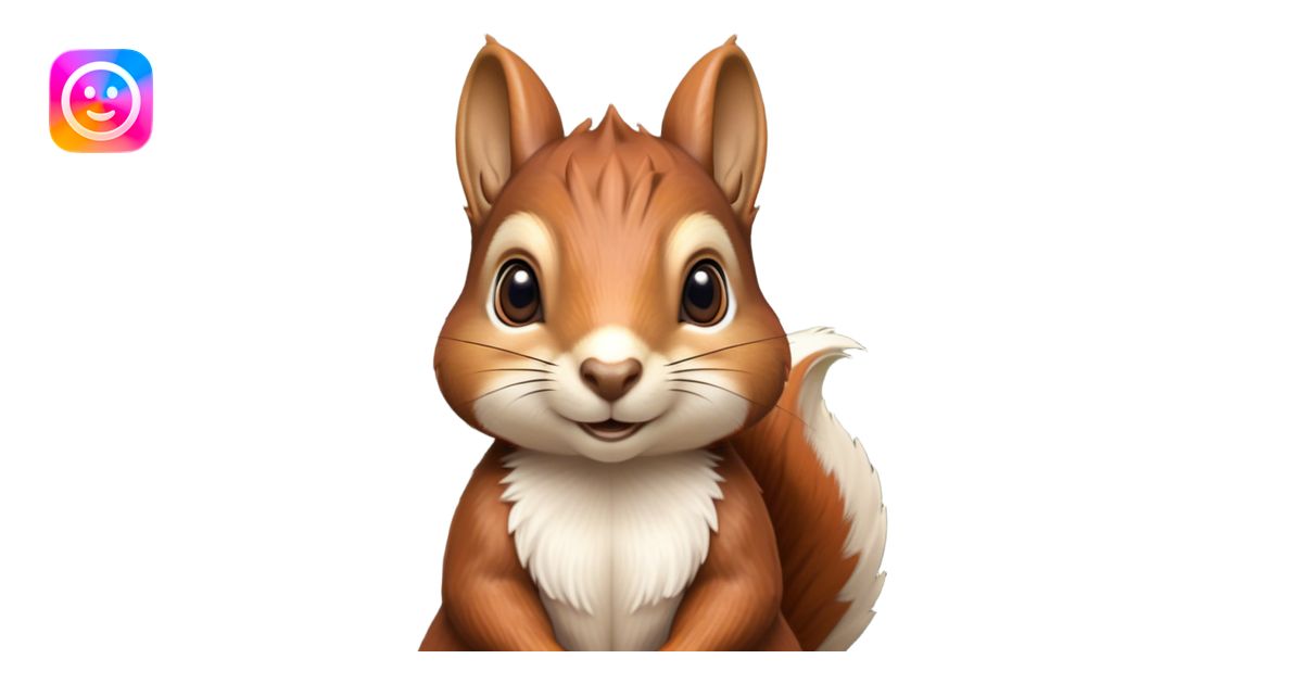 Cinematic Noble Squirrel Portrait Emoji, Poised and regal, with a ...