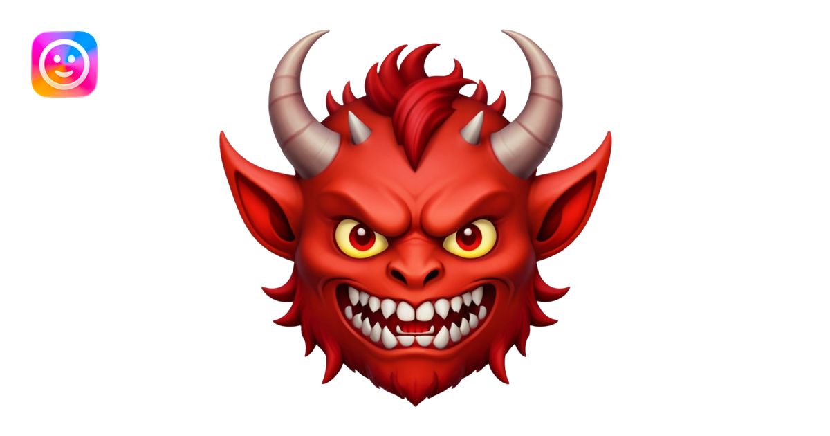 Demon silly emoji | AI Emoji Generator