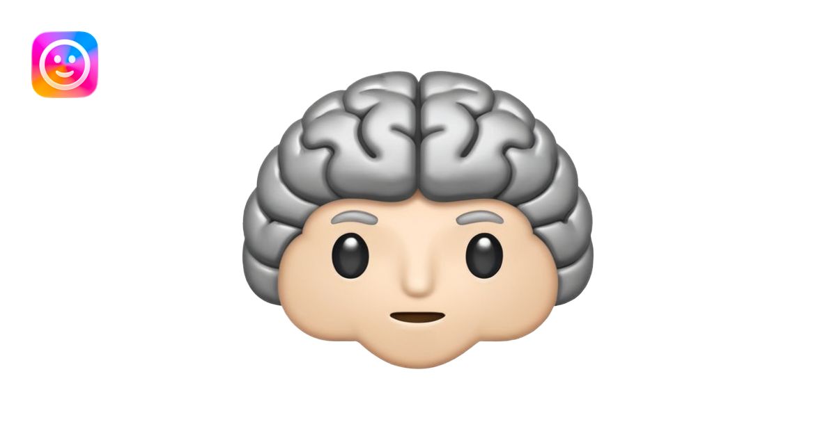 brain emoji with a low battery logo emoji | AI Emoji Generator