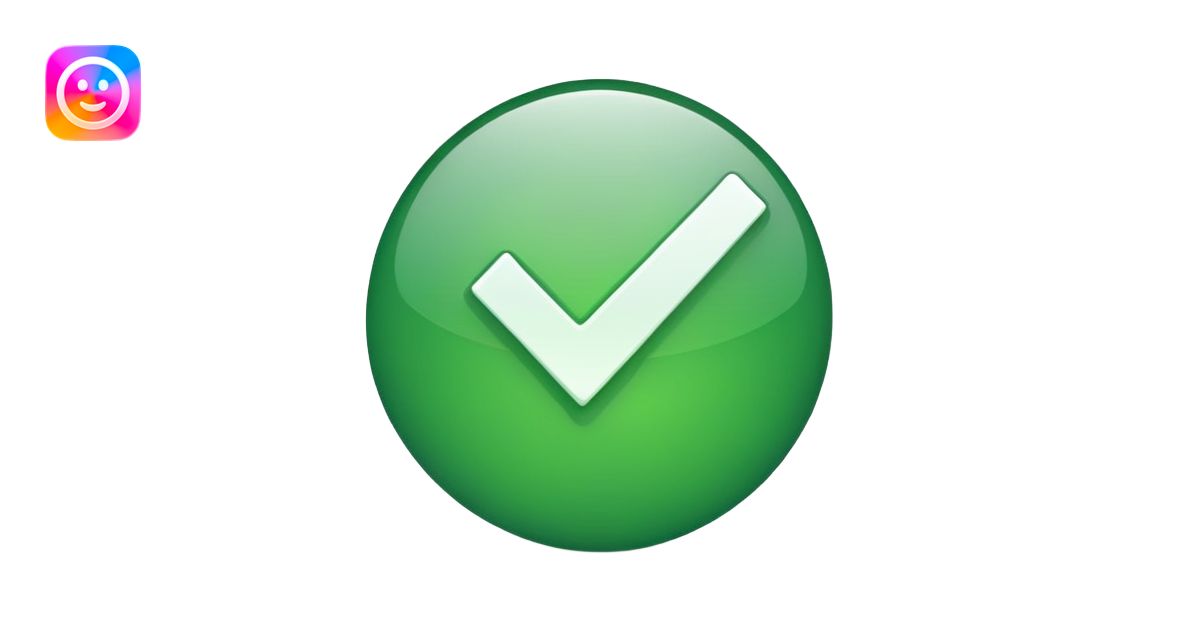 check mark emoji | AI Emoji Generator