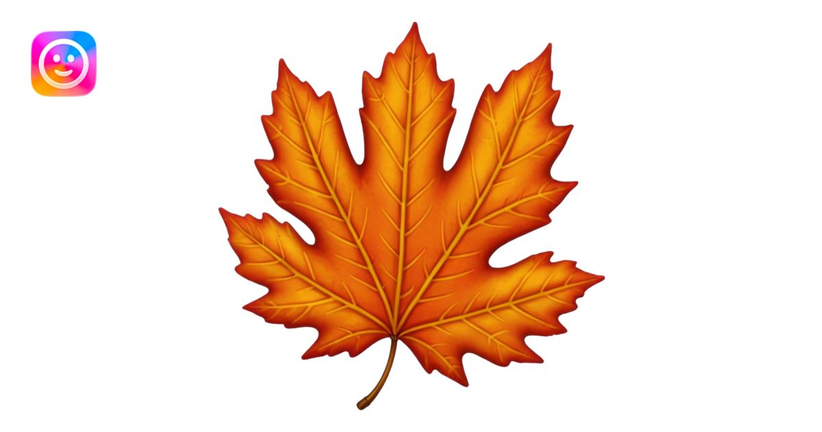 fall leaf emoji | AI Emoji Generator