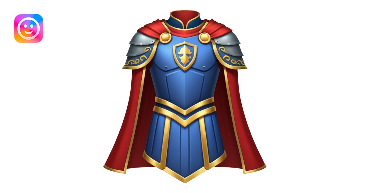 Cape armor Emoji fantasy pixel art style emoji | AI Emoji Generator