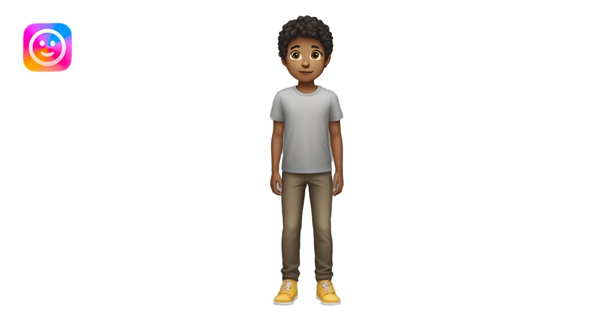 young boy full body emoji | AI Emoji Generator