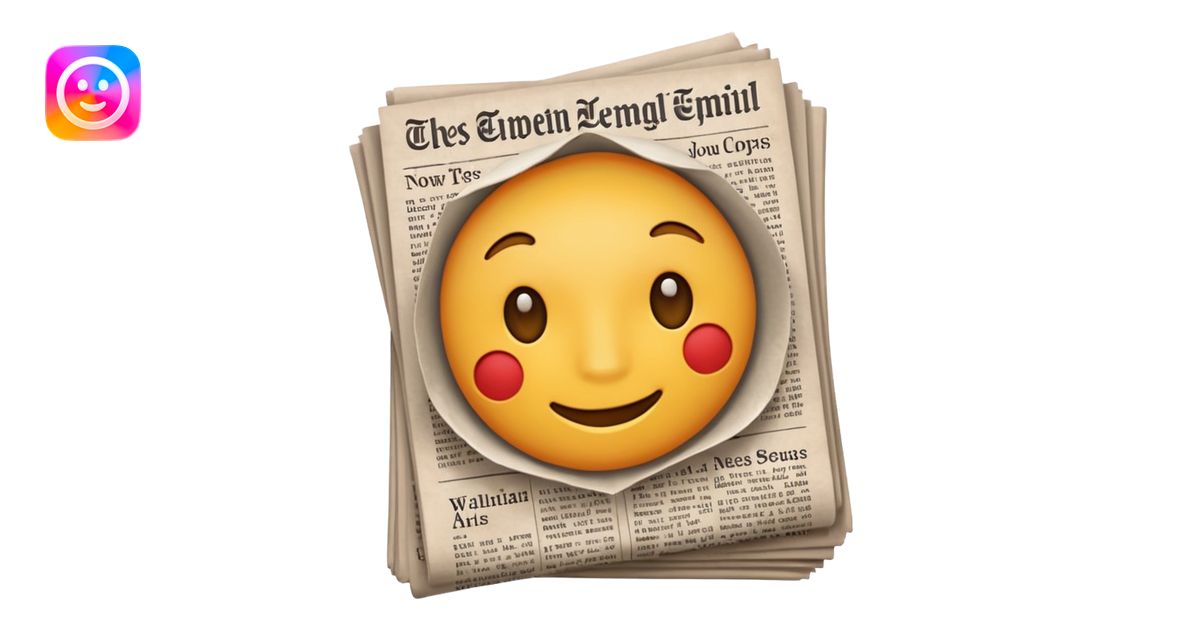 newspaper emoji | AI Emoji Generator