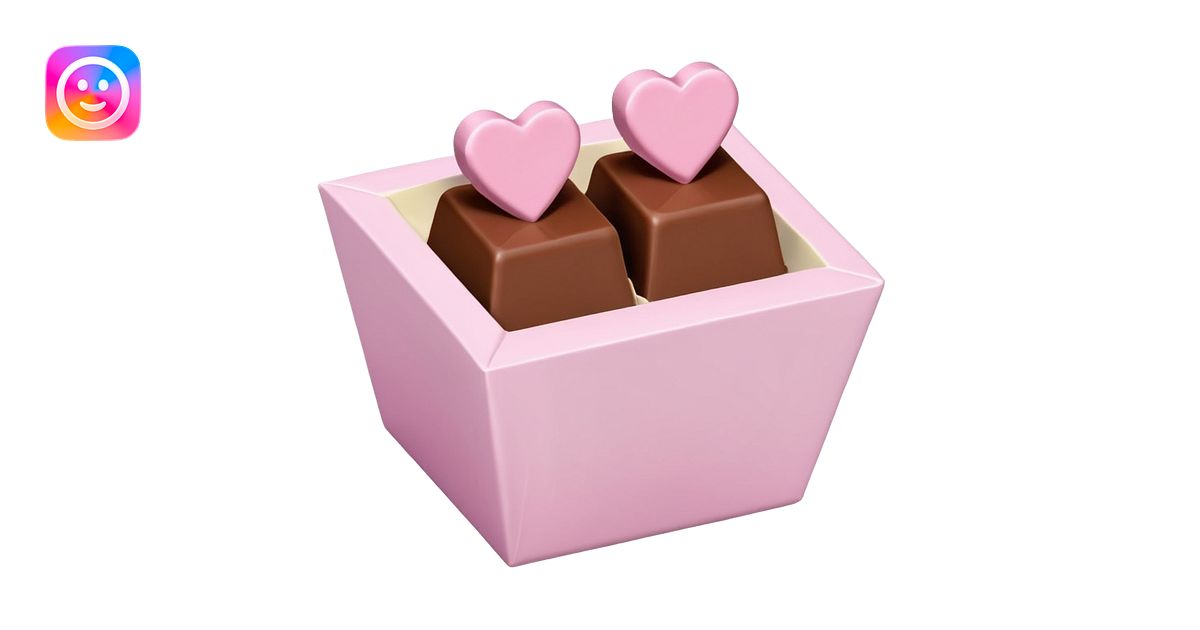 Two square milk chocolate , Each praline is a sharp-edged cube with ...