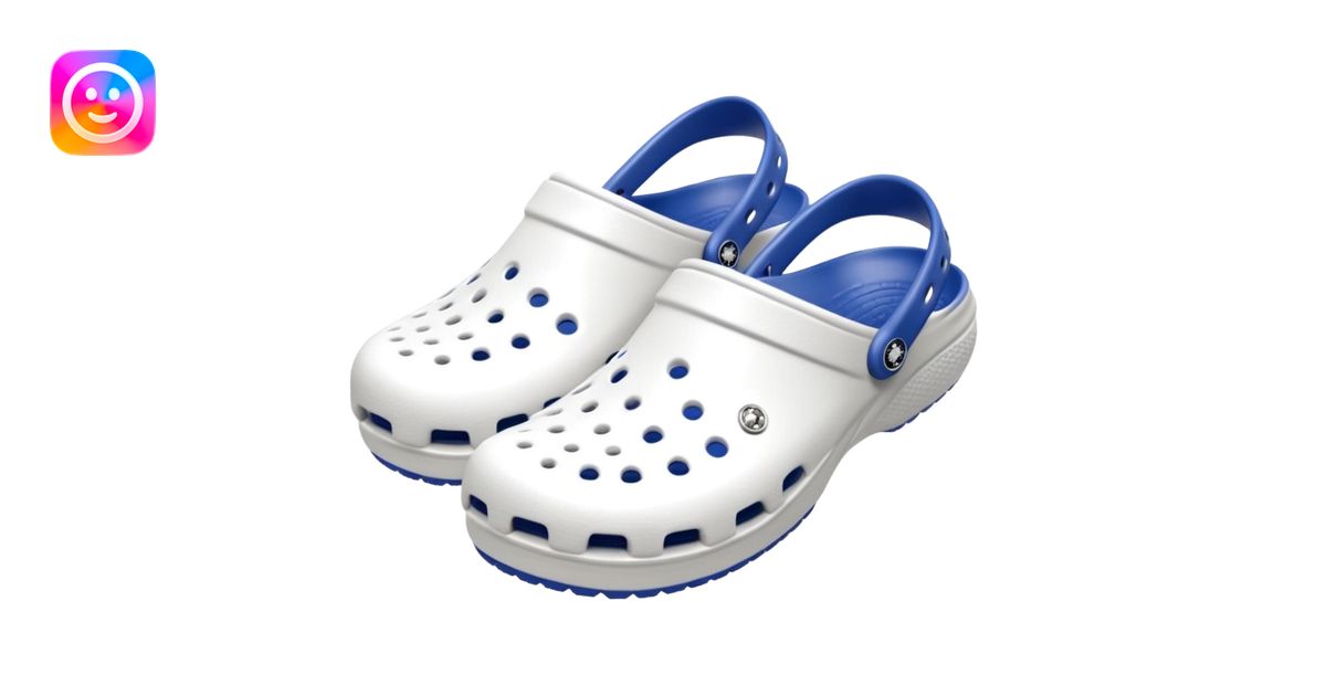 Pure white Crocs clogs, all-white straps and sole, no blue or other ...
