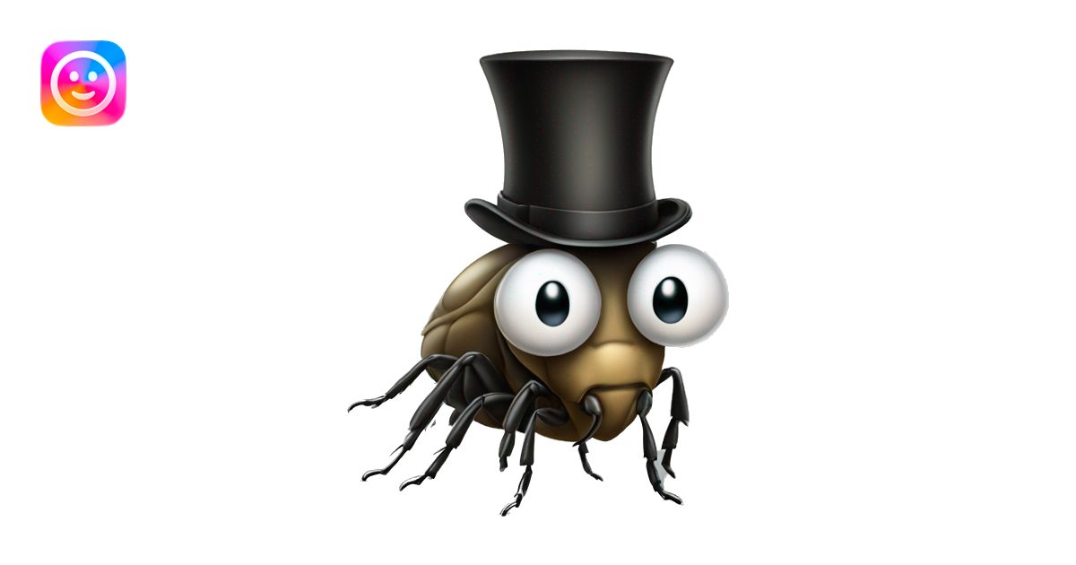 mite with monocle and top hat emoji | AI Emoji Generator