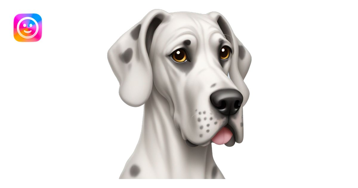 Great Dane emoji | AI Emoji Generator