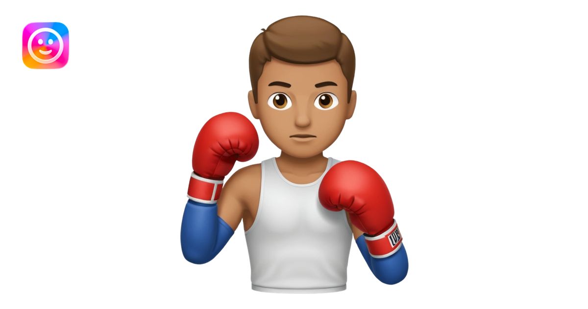 guy workout boxing emoji | AI Emoji Generator