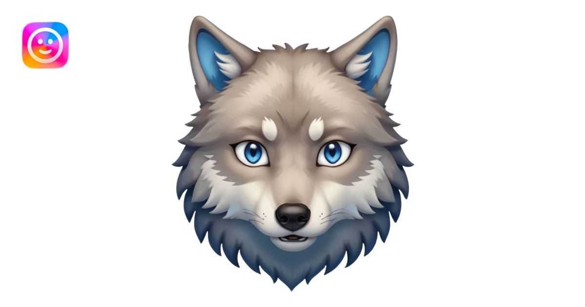 Wolf shapeshifter – Mid-change emoji | AI Emoji Generator