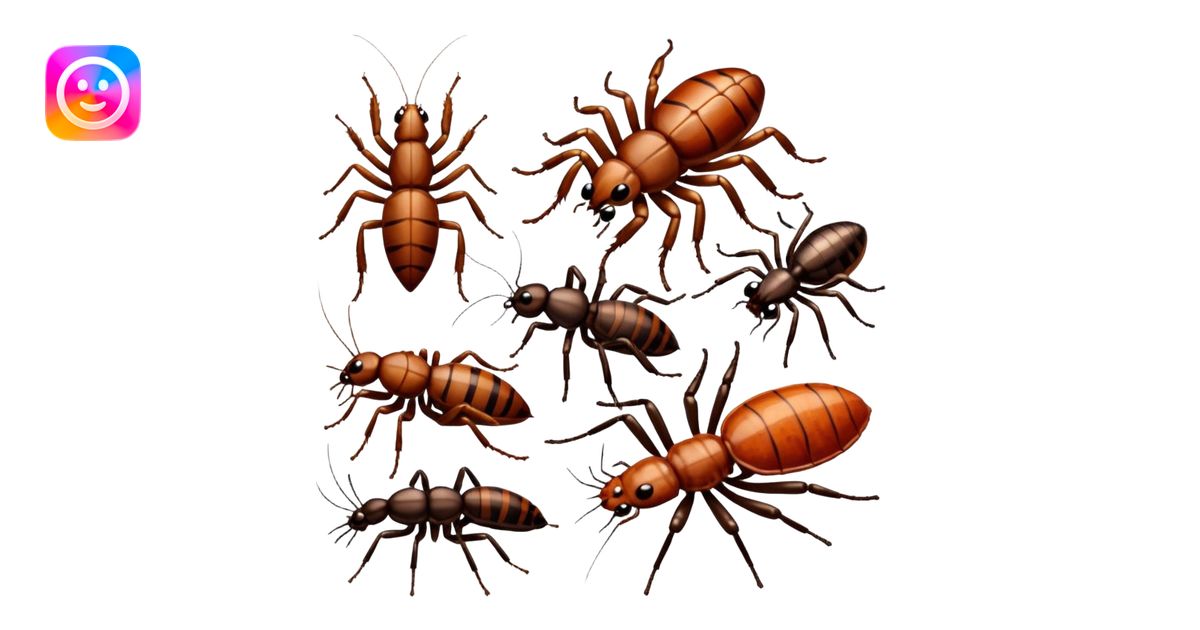 cockroaches, centipedes, and spiders emoji | AI Emoji Generator