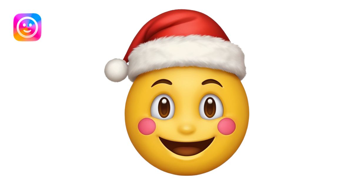 christmas emoji smile emoji | AI Emoji Generator