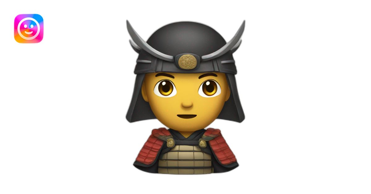 Samurai emoji | AI Emoji Generator