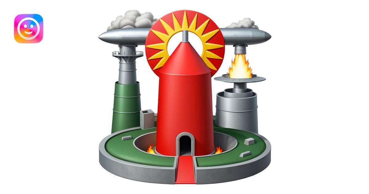 green landscape with sun in top of the background, there is a grey ...