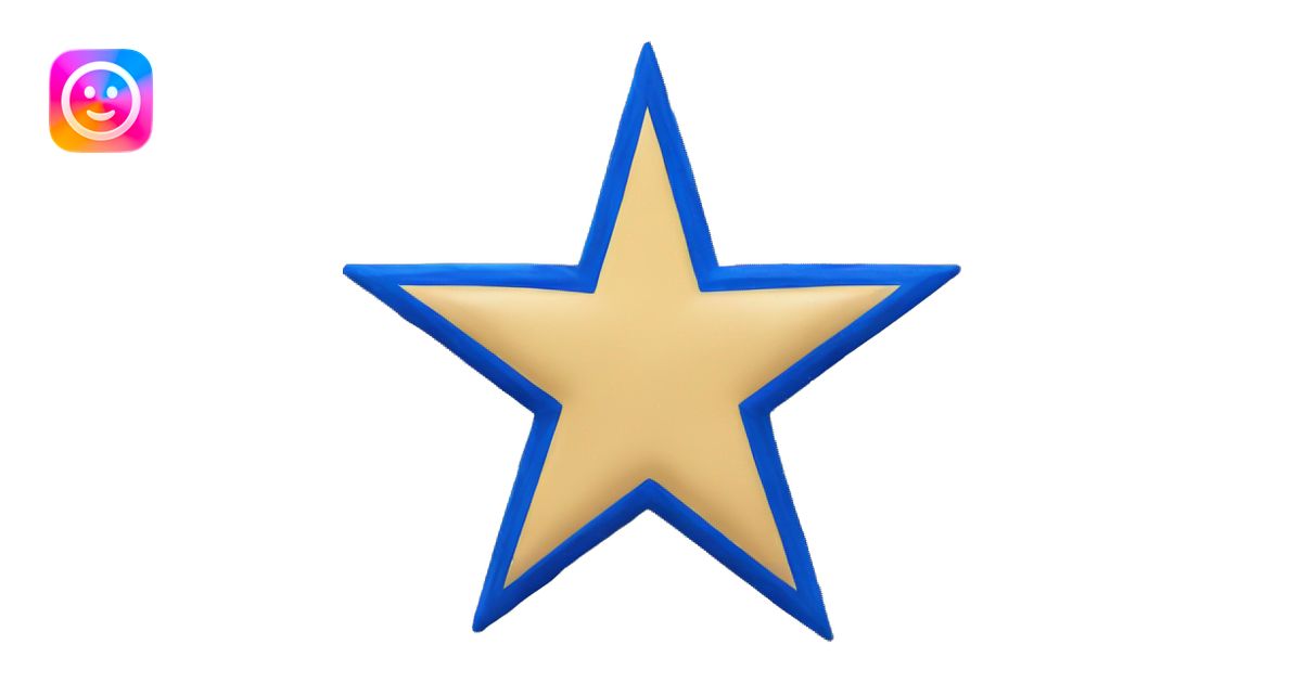 camo blue star emoji | AI Emoji Generator