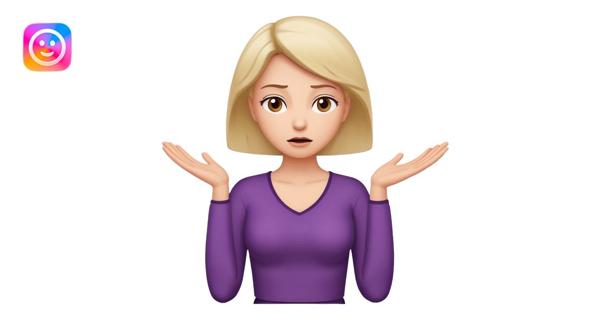 I want the information woman emoji but with the pleading emoji for the ...