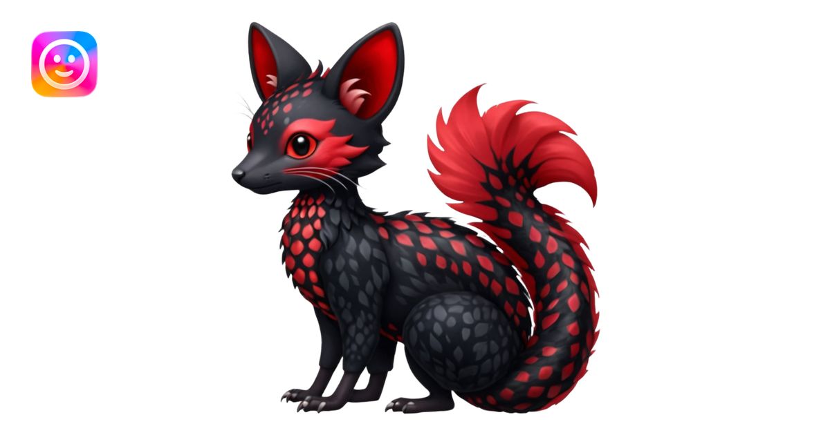 Feral Rare Fantasy shiny soft fuzzy furry vibrant tropical obsidian ...