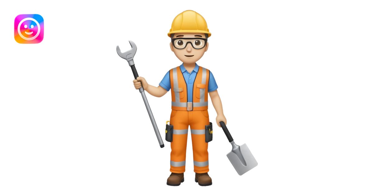 Engineers working full body emoji | AI Emoji Generator