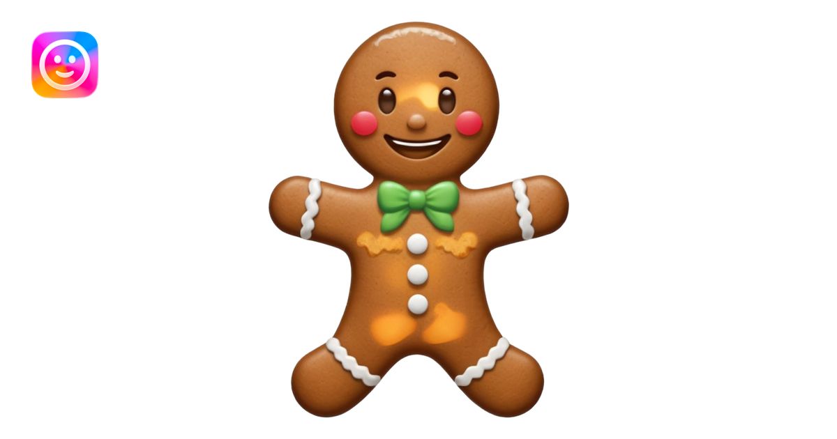 gingerbread man emoji | AI Emoji Generator