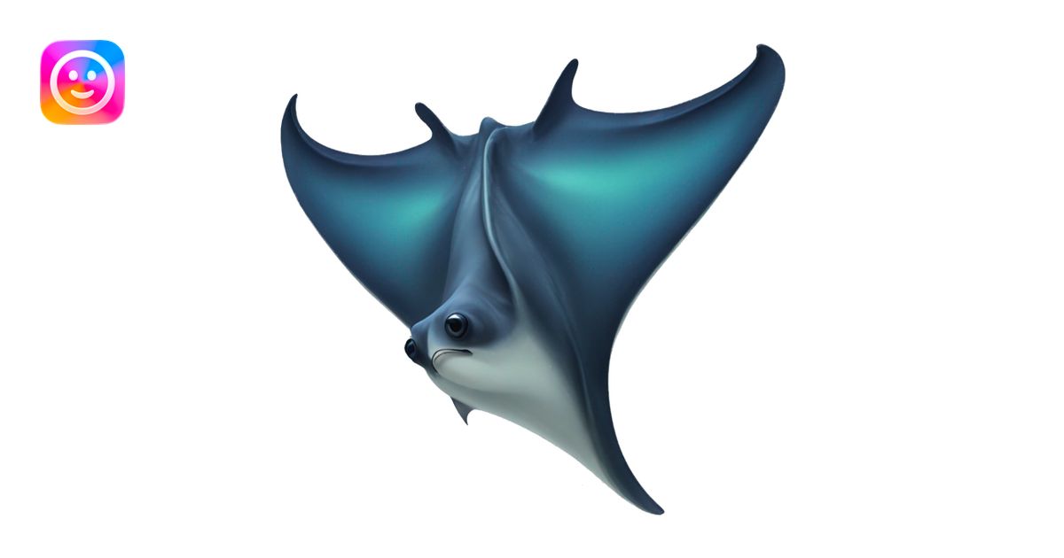 Manta ray emoji | AI Emoji Generator