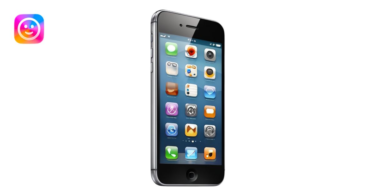iphone with graphics on screen emoji | AI Emoji Generator