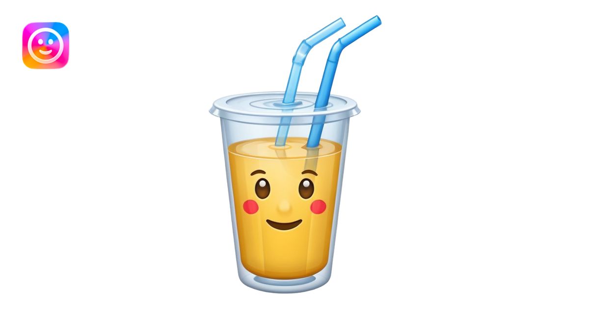 straw with cup emoji | AI Emoji Generator