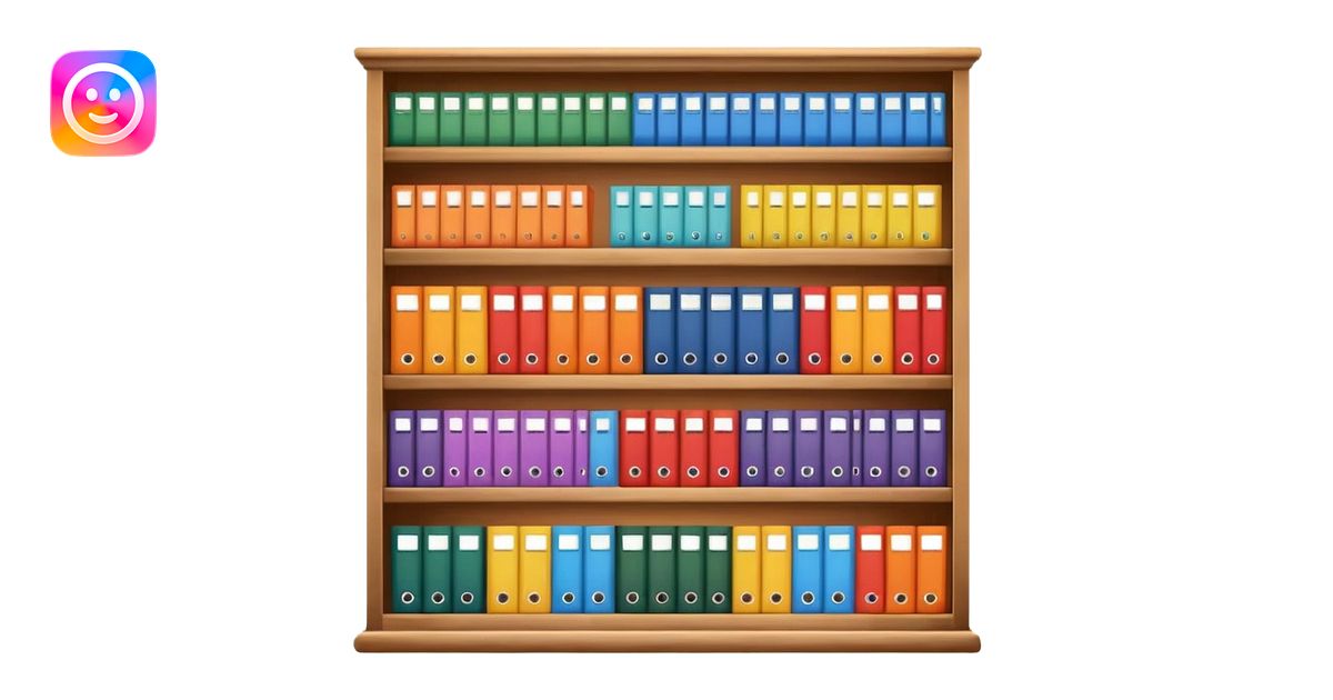 Book shelf emoji | AI Emoji Generator