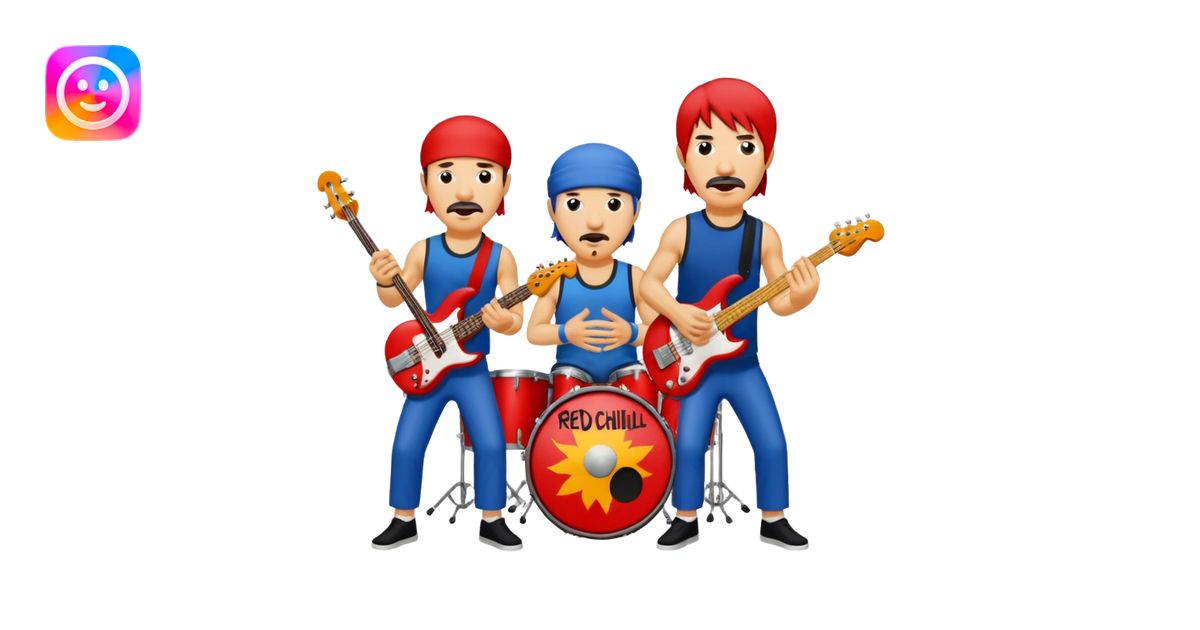Red Hot Chili Peppers emoji | AI Emoji Generator