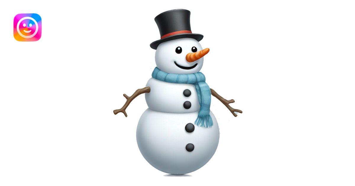 Snowman emoji | AI Emoji Generator