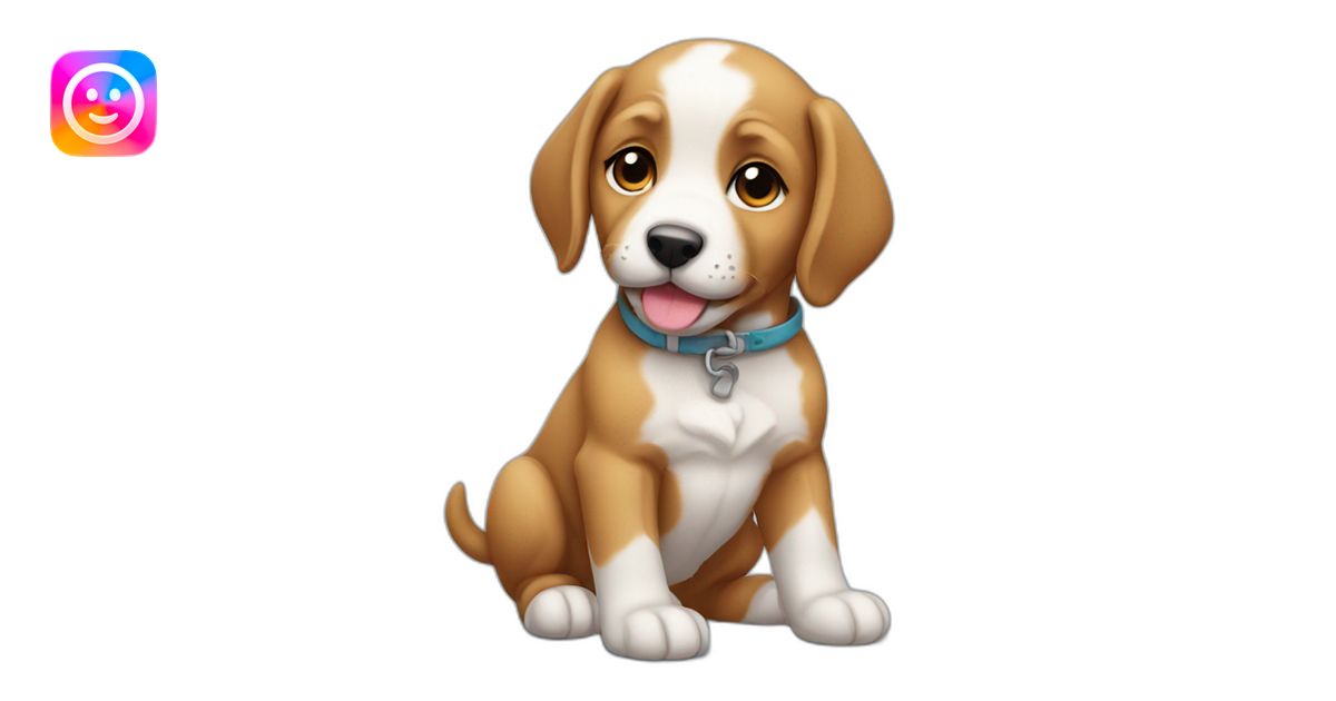 cute puppy emoji | AI Emoji Generator