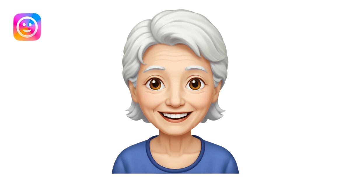 old lady retire emoji | AI Emoji Generator