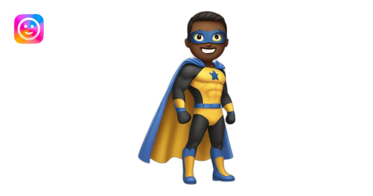 superhero in action emoji | AI Emoji Generator