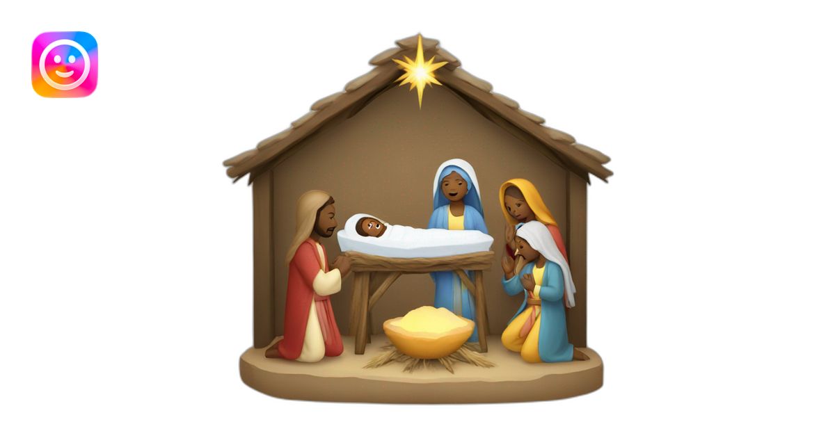 Nativity Scene emoji | AI Emoji Generator