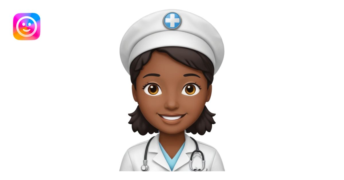 NURSE BLACK S emoji | AI Emoji Generator