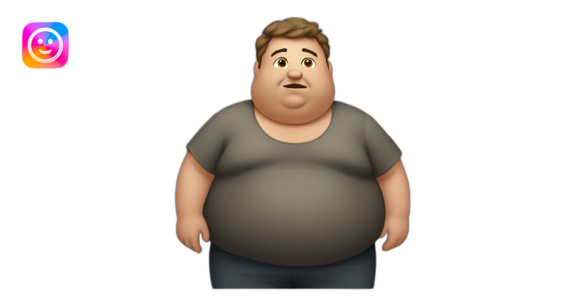 fat person emoji | AI Emoji Generator