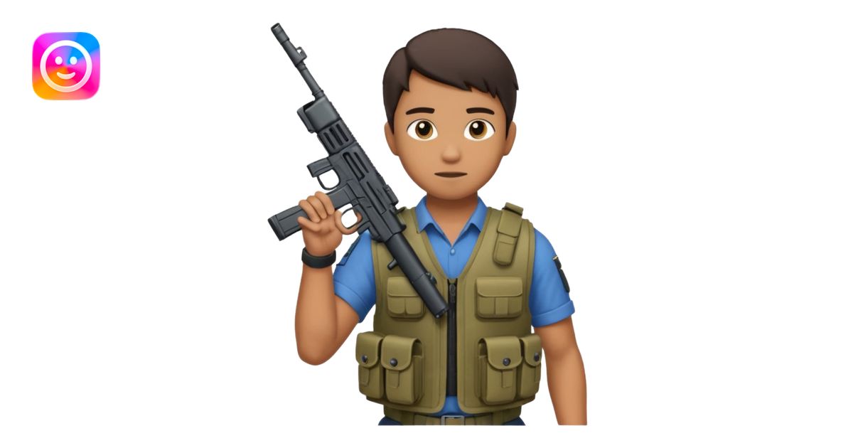 Smg-12 and warden from rainbow six siege emoji | AI Emoji Generator