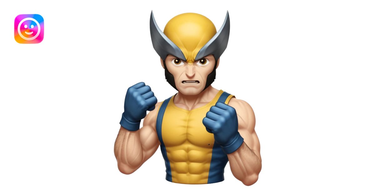 regular human fist with metal claws coming out (wolverine fist) emoji ...