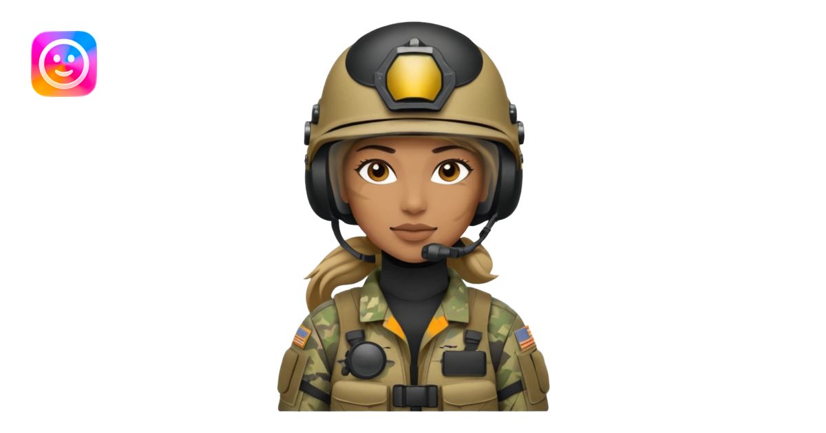 sketch female special operations communications operator with combat ...